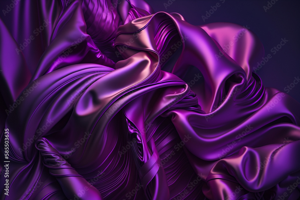 Purple silk background neon waves, Abstract background, element for ...