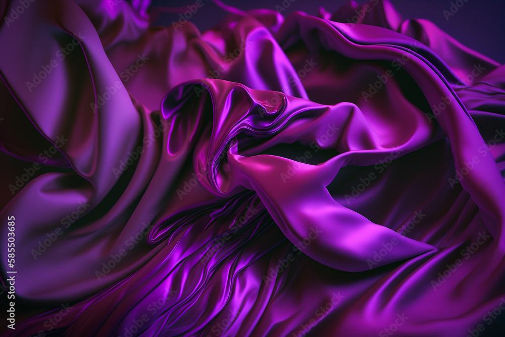 Purple silk background neon waves, Abstract background, element for ...