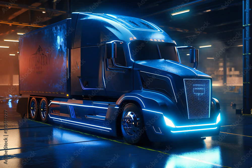 Self-driving trucks with integrated AI technology and advanced sensors ...