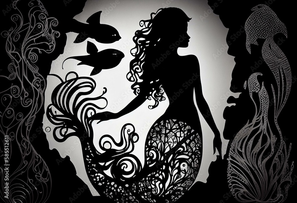 Little Mermaid SVG Cut Files | Little Mermaid Silhouette | Mermaid Svg ...