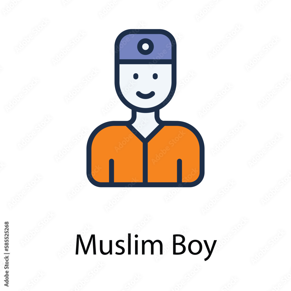 Muslim Boy icon. Suitable for Web Page, Mobile App, UI, UX and GUI ...