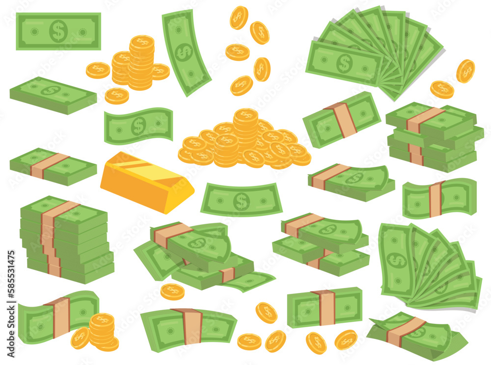 Isometric money, gold bar background Vector .eps Stock Vector | Adobe Stock