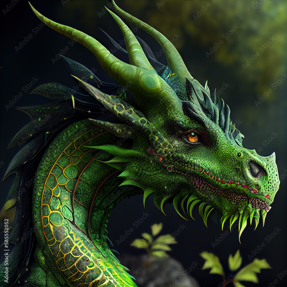 Dragon Head Close Up