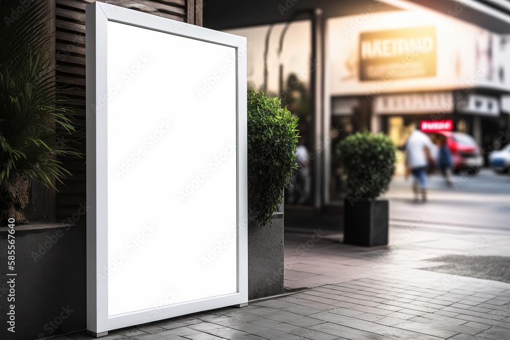 welcome signboard at the entrance of a shop or restaurant for showing ...