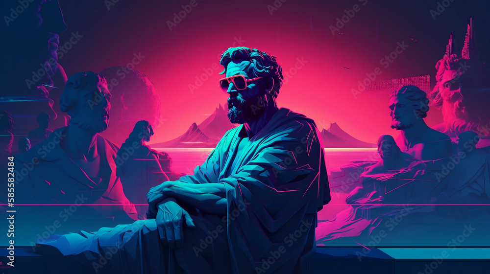 Stoic philosophy, chill stoicism, Ancient Greek philosophy Stock ...