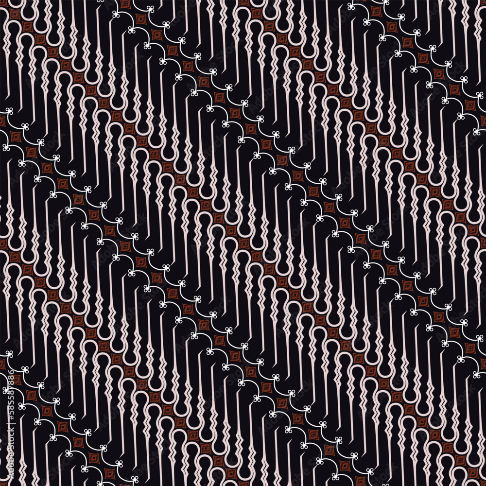 Parang Curigo Batik, Yogyakarta. Javanese traditional batik pattern for ...