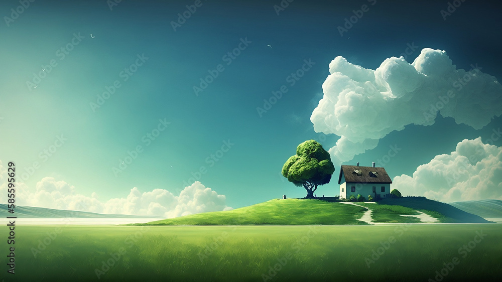 clean background wallpaper, nature landscape, sunrise, quiet place ...
