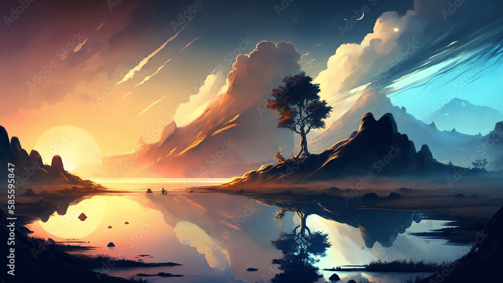 secret landscape, mysterious place, Background / Backdrop / Wallpaper ...