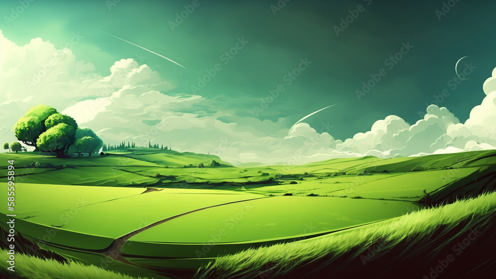 green landscape Background / Backdrop / Wallpaper / Home screen / Lock ...