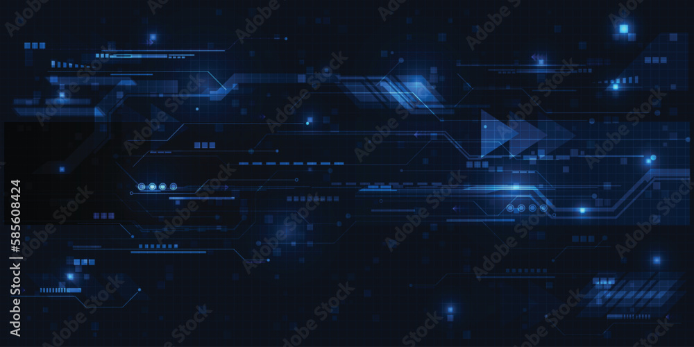 Vector illustrations of futuristic digital innovation and technology ...