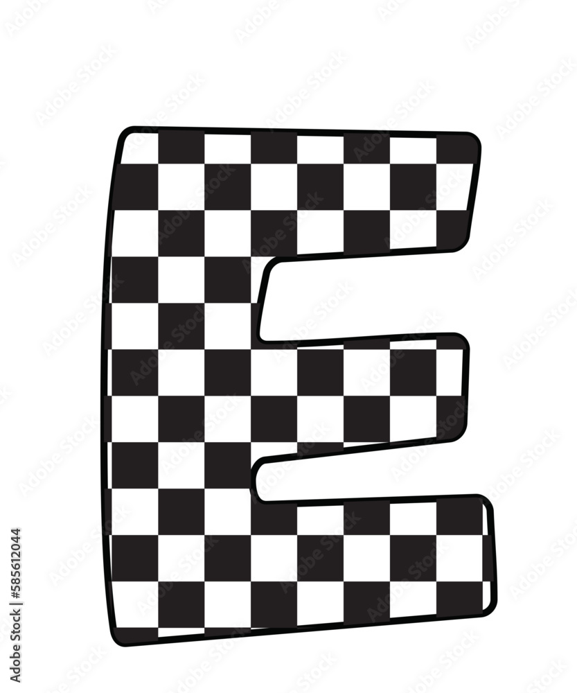 Race road track Checkered font Alphabet litters and Numbers png SVG ...