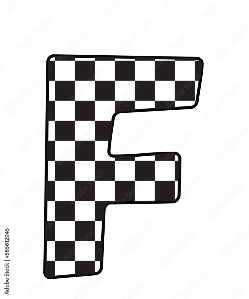 Race road track Checkered font Alphabet litters and Numbers png SVG ...