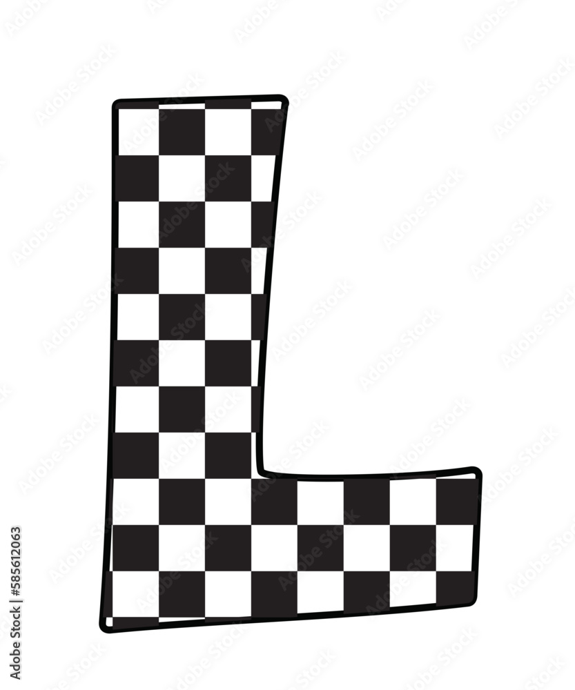 Race road track Checkered font Alphabet litters and Numbers png SVG ...