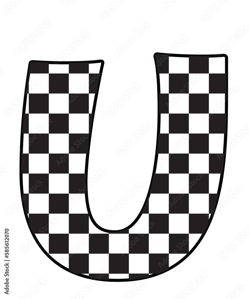 Race road track Checkered font Alphabet litters and Numbers png SVG ...