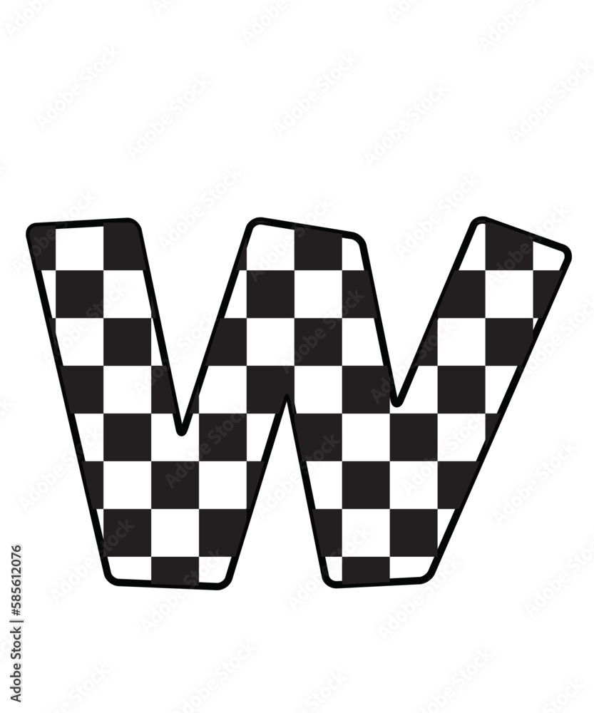 Race road track Checkered font Alphabet litters and Numbers png SVG ...