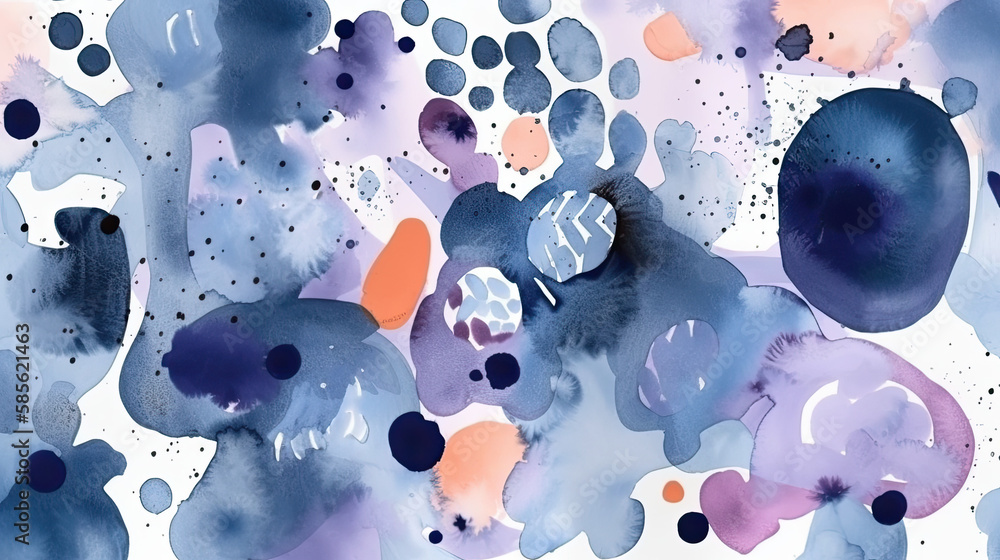 dynamic abstract pastel navy blue watercolor background 2, various ...