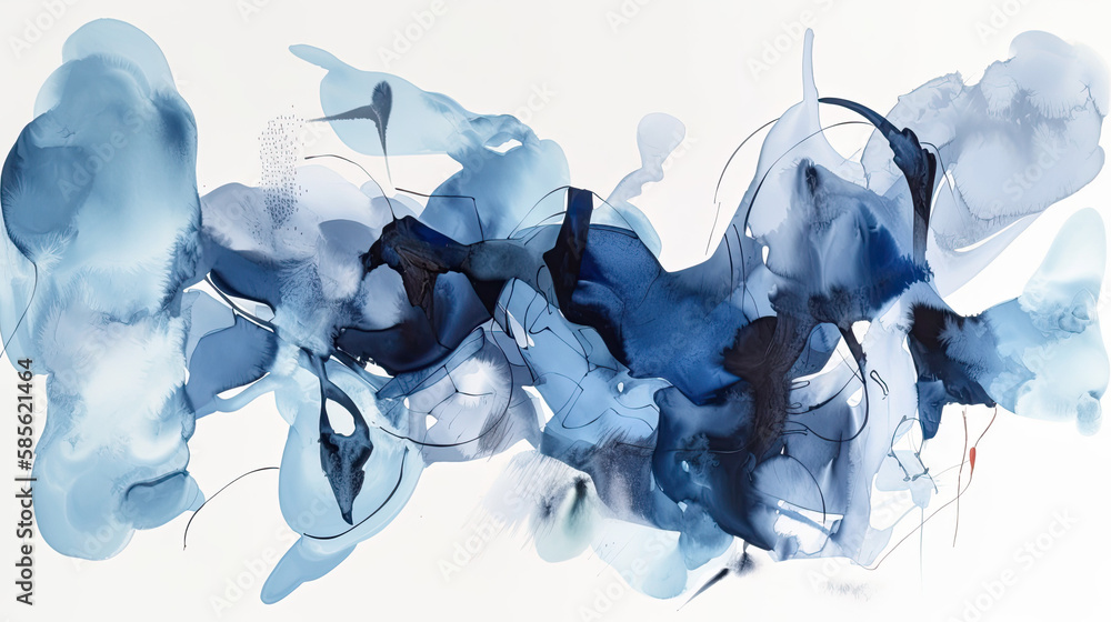 dynamic abstract pastel navy blue watercolor background 3, various ...