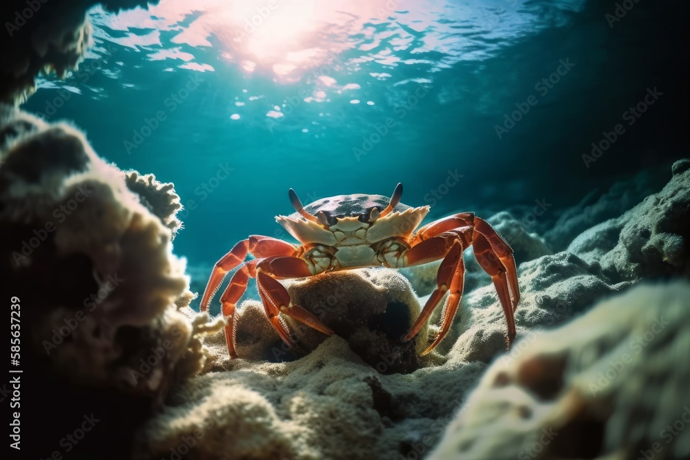 Exploring the Vibrant Coral Reef Ecosystem: A Closeup Look at Sunlit ...