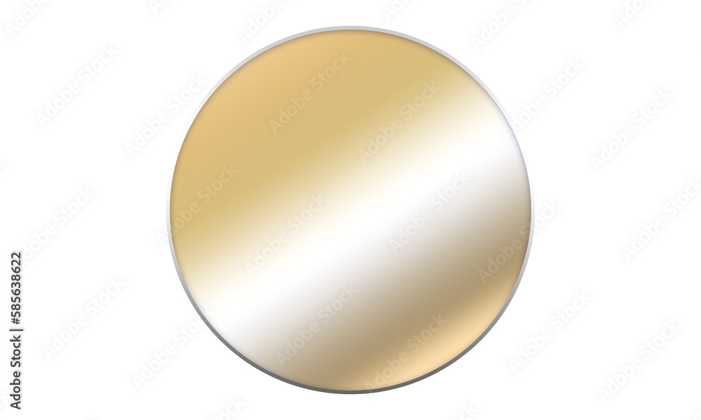 gold gradient color luxury blank circle round graphic element with ...