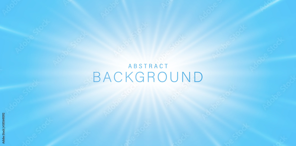 vector illustration sun rays blue sky backgrounds for summer wallpaper ...