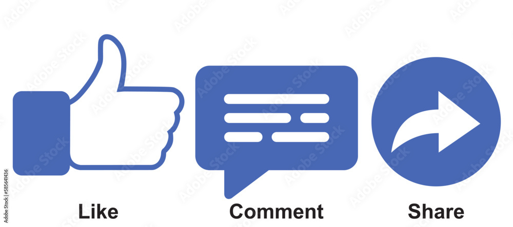 abstact object simbol like comment share all vector file Stock ...