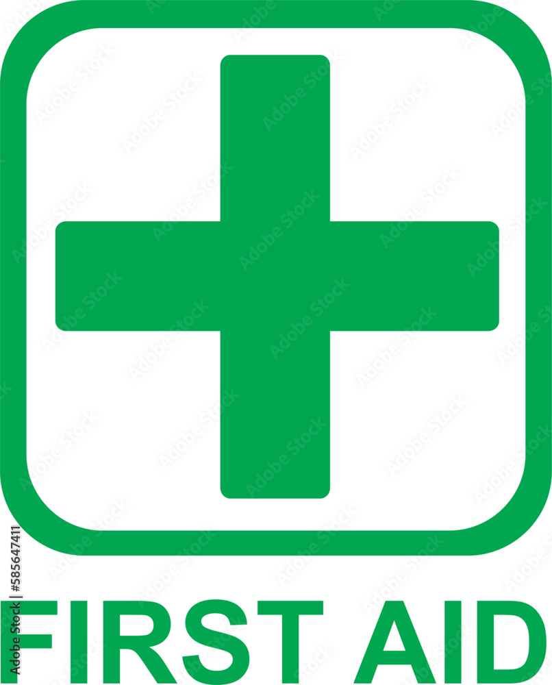first aid kit symbol in vector format Stock Vector | Adobe Stock