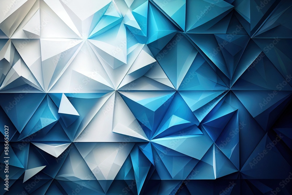 Modern abstract blue background design features layers of textured ...