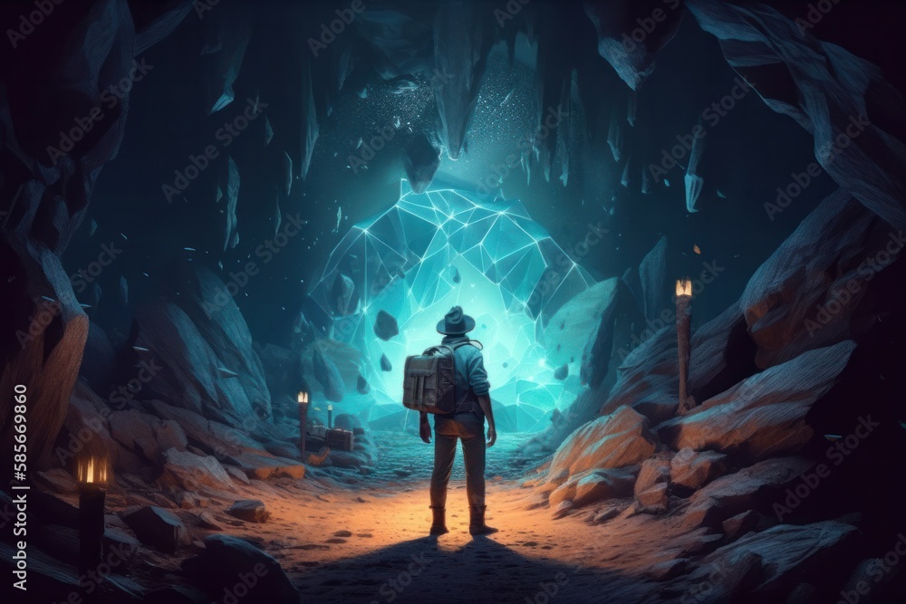 Journeying into the Unknown: A Haunting Painting of an Explorer ...