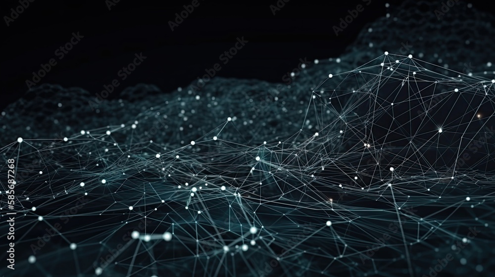 Abstract dot points connections illustration background transformation ...