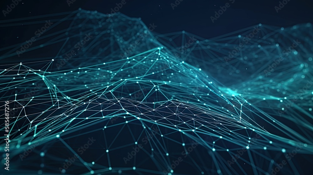 Abstract dot points connections illustration background transformation ...