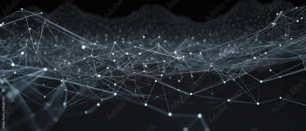 Abstract dot points connections illustration background transformation ...