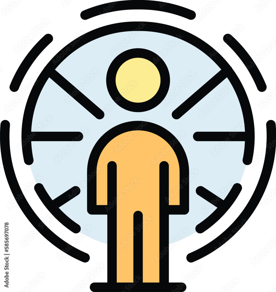 Human resources ability icon. Outline Human resources ability vector ...