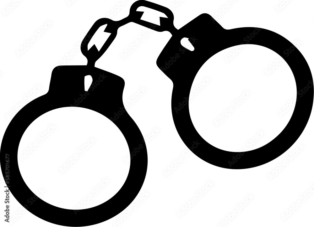 handcuffs criminal silhouette, handcuffs criminal Graphics, handcuffs ...