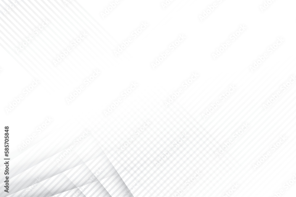 Abstract white and gray color, modern design background with geometric ...