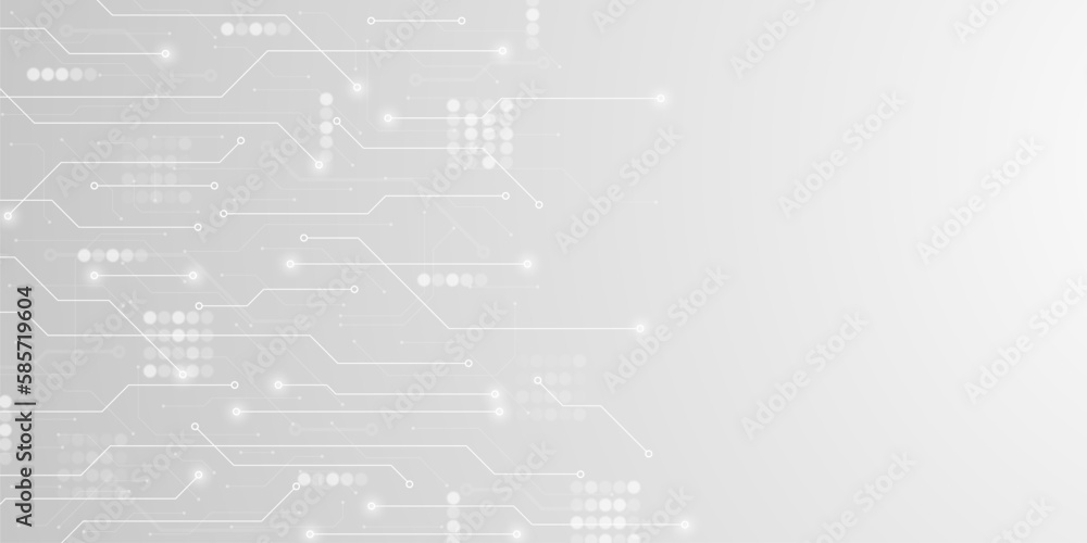 white abstract technology background modern design vector illustration ...