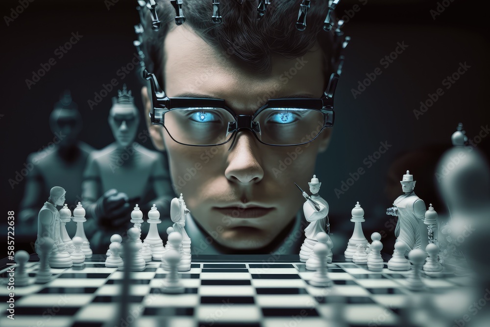 neural network predicting the next move in a chess game, created with ...