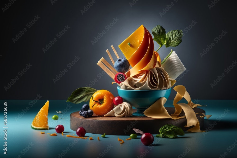 Cinematic Abstract Still Life Food with Realistic Design and Creative ...