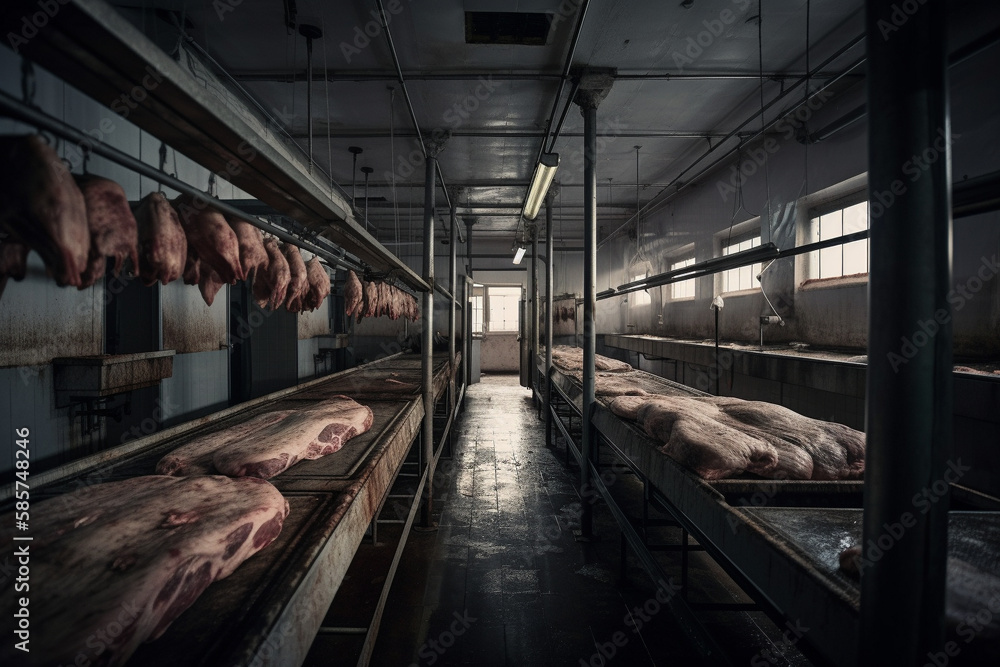 Inside the Meat Factory, Highlighting the processes involved in the ...