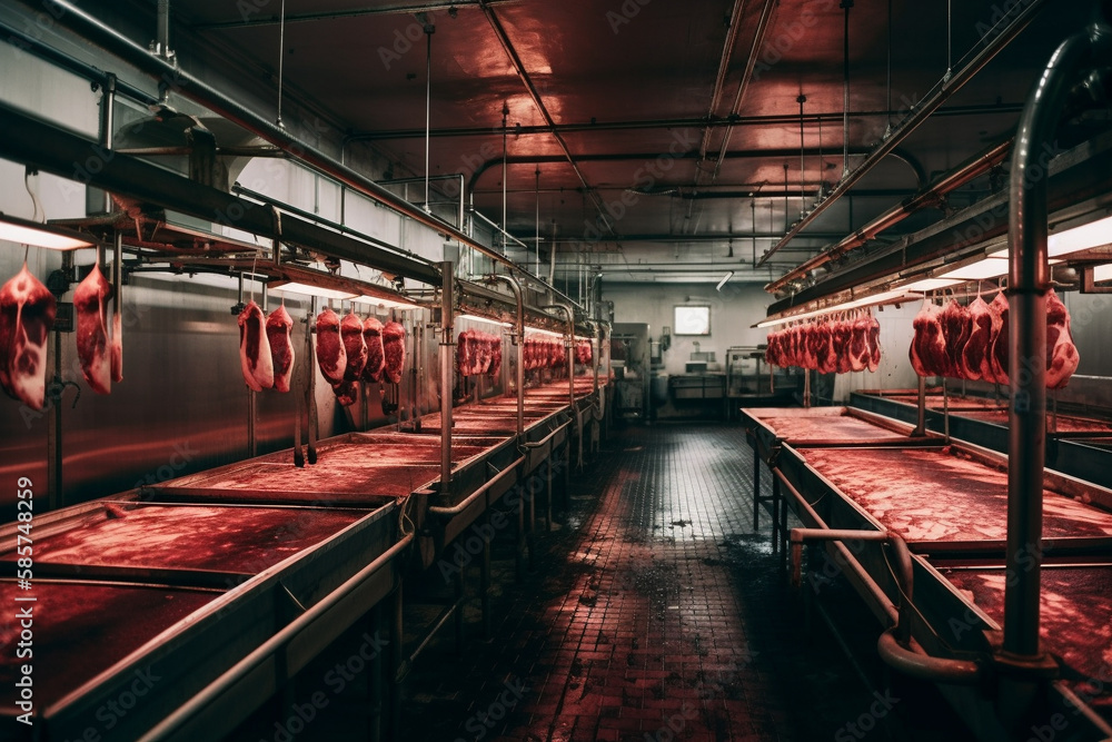 Inside the Meat Factory, Highlighting the processes involved in the ...