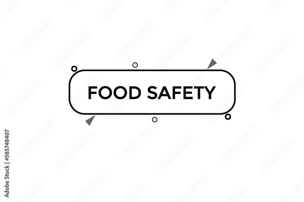 food safety vectors.sign label bubble speech food safety Stock Vector ...