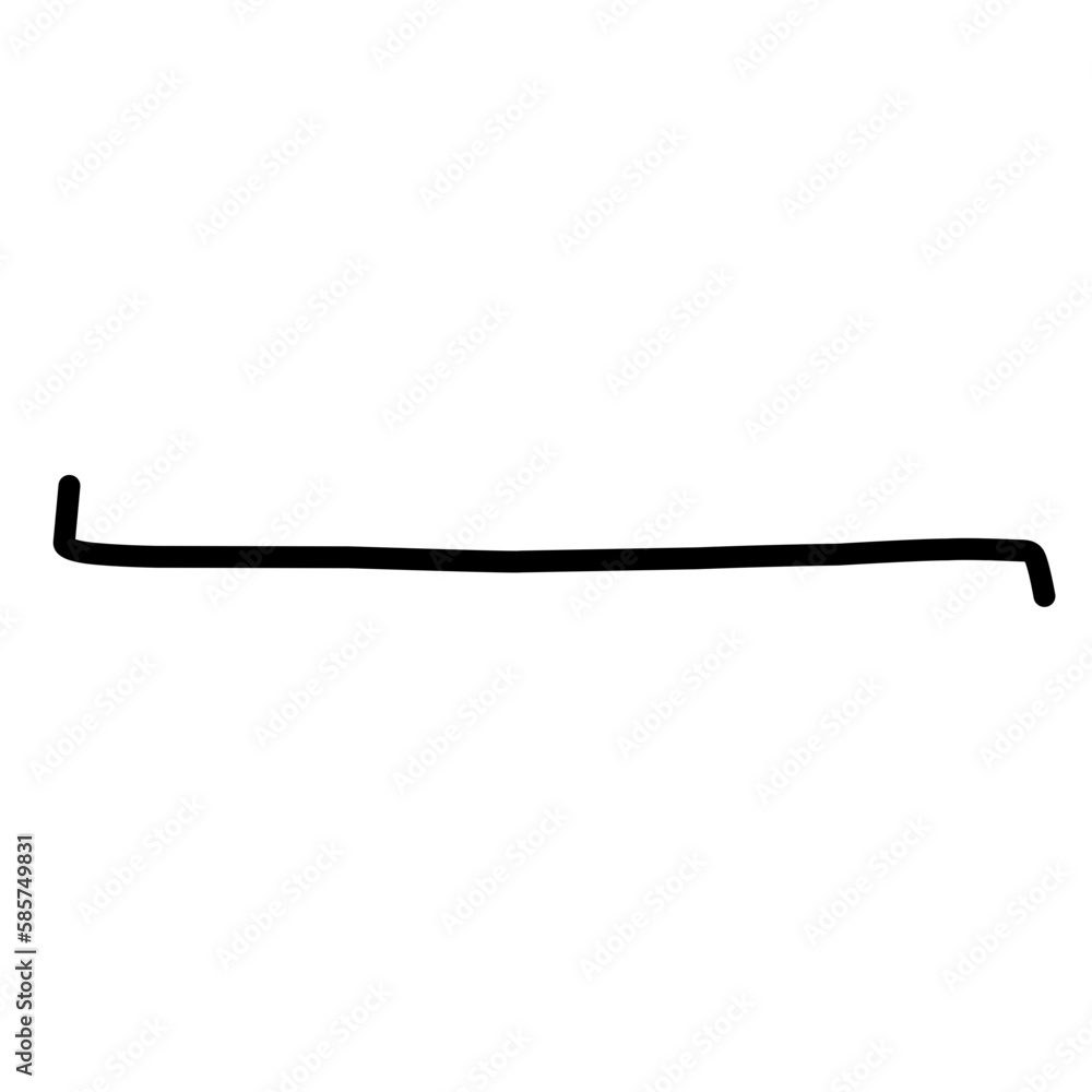 Hand drawn ink borders set, unique swirls, dividers collection Stock ...