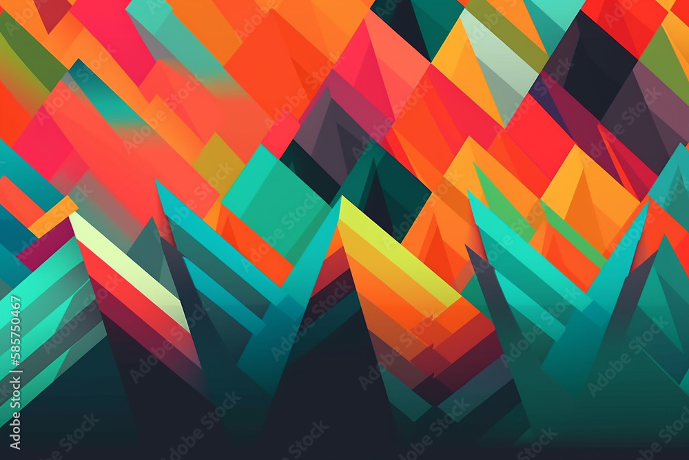 Vibrant Abstract Background An Abstract Background Illustration Featuring Vibrant Colors And