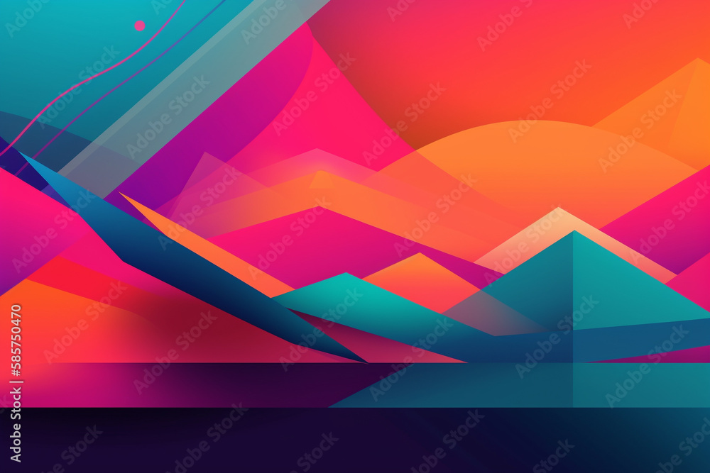 Vibrant Abstract Background. An abstract background illustration ...