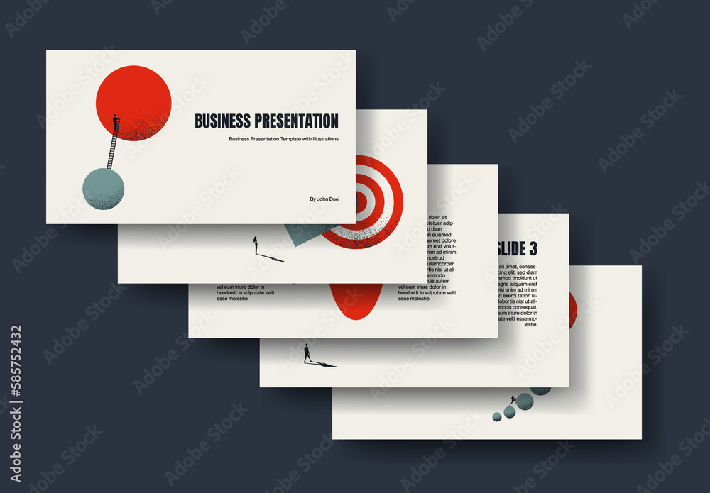 Career Growth Business Presentation Template Stock Template | Adobe Stock