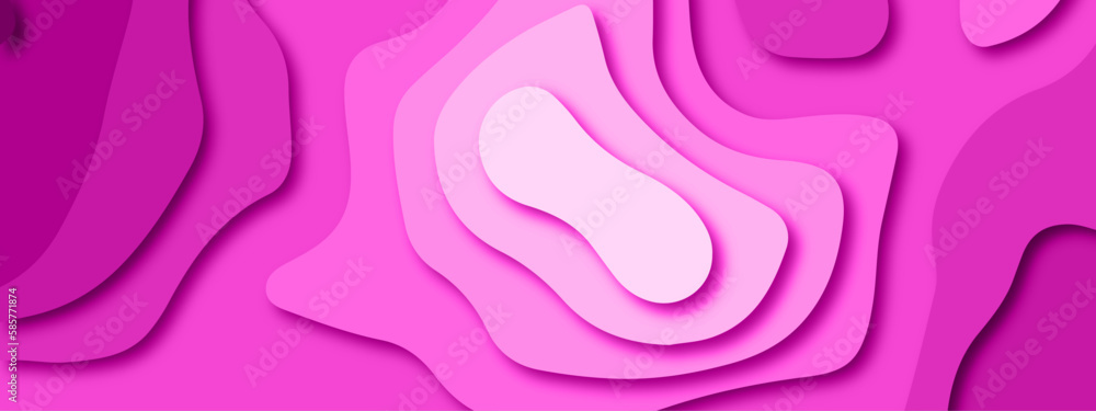 Modern and creative papercut and red color layer gradient on vector red ...