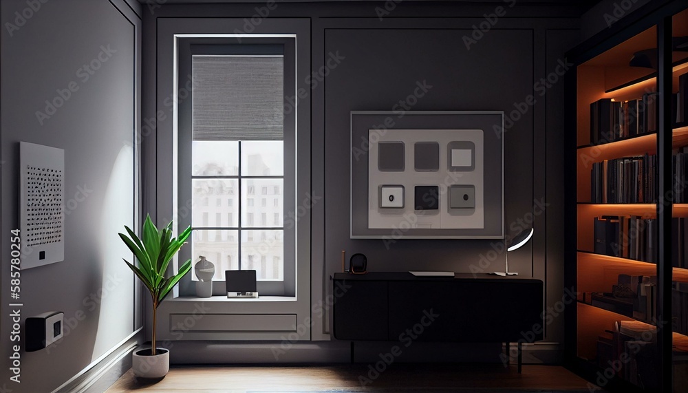 Design a minimalist smart home with voice-activated lighting, automated ...