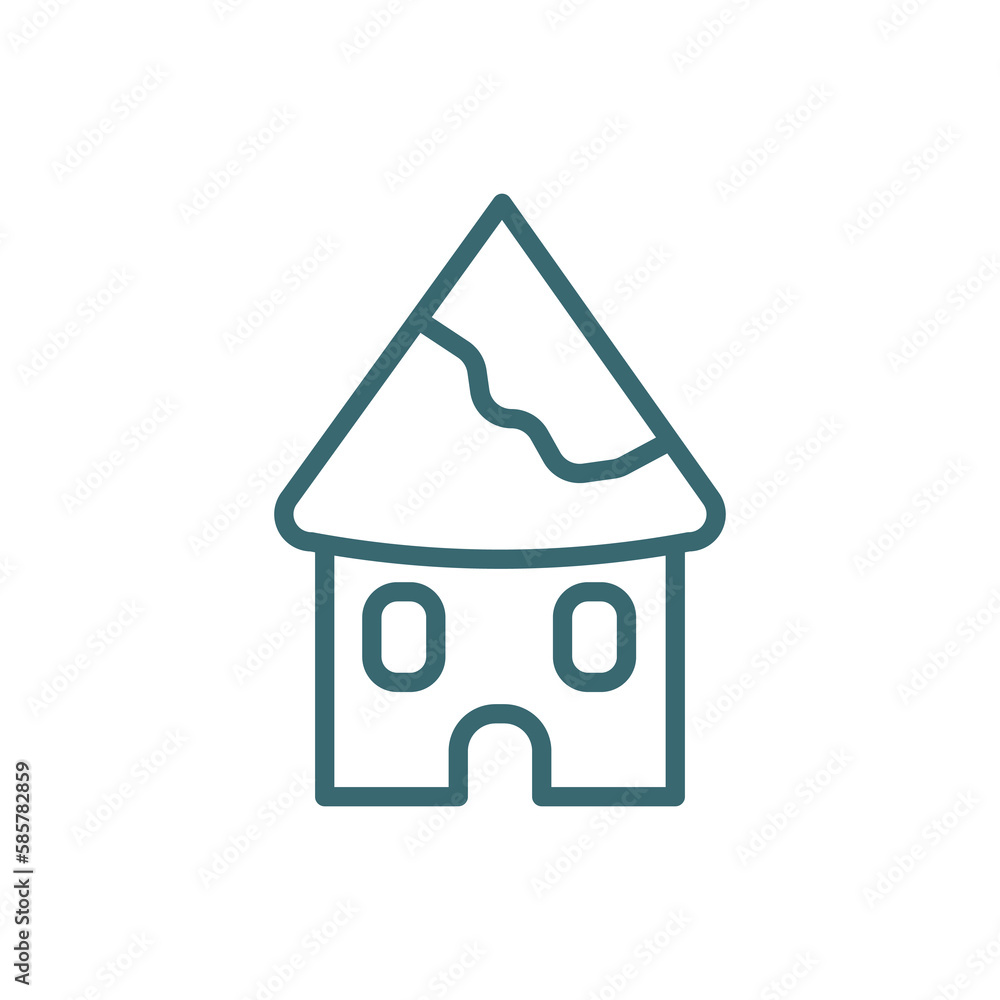 indian village icon. Thin line indian village icon from culture and ...