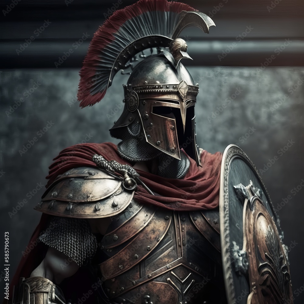 Spartan warrior in armor with shield, antique Greek military soldier ... Spartan warrior in armor with shield, antique Greek military soldier ...