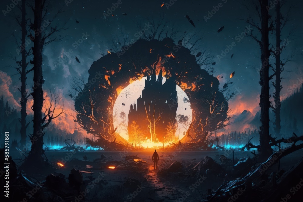 Enter a Bewitching Apocalypse Landscape: Digital Forest with ...