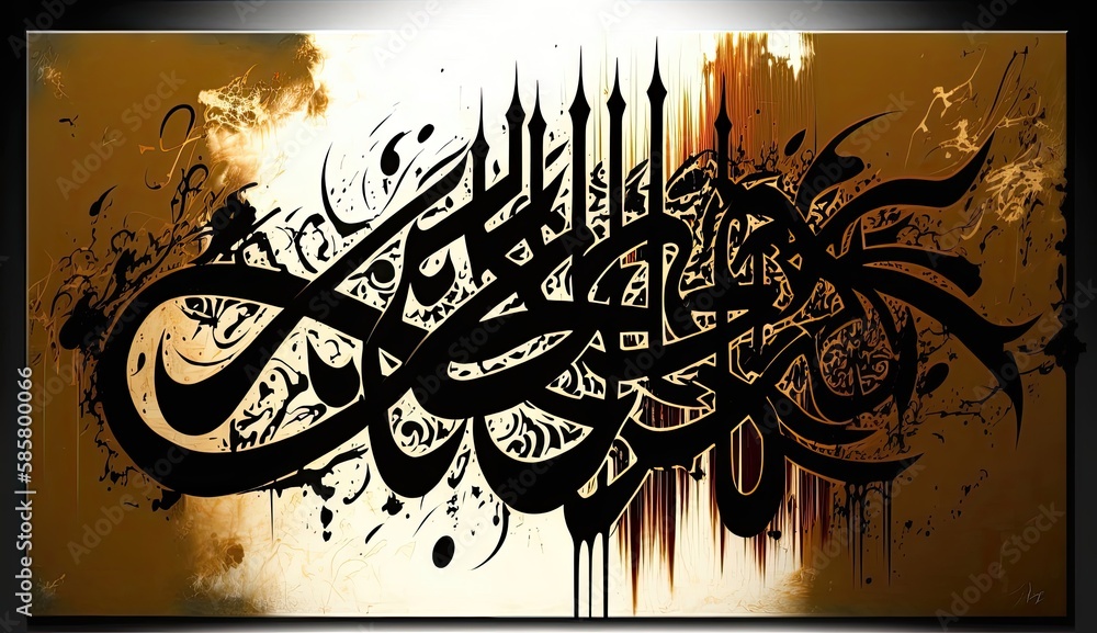 Islamic calligraphy is a form of art that is steeped in tradition and ...